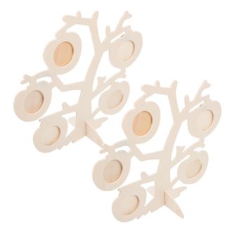 Cabilock 2s&auml;tze Apfelbaum Holz Bilderrahmen Fotorahmen F&uuml;r Zuhause Kreative Deko F&uuml;r Hochzeiten Und Besondere Anl&auml;sse Mit Ansprechendem Design F&uuml;r Besondere Er