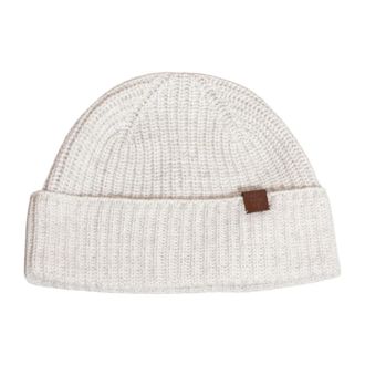 Eleventy Homme, Accessoires, Gris, Taille: ONE Size Bonnet en Cachemire Gris avec Côtes