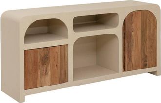 Made In Meubles Made In Meubles - Buffet en mdf effet béton et bois dacacia Dalva