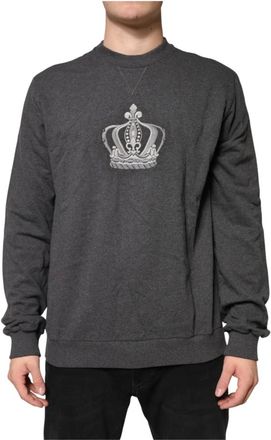 Dolce & Gabbana Homme, Pulls, Gris, Taille: 4XL SweaT-shirt ras du cou