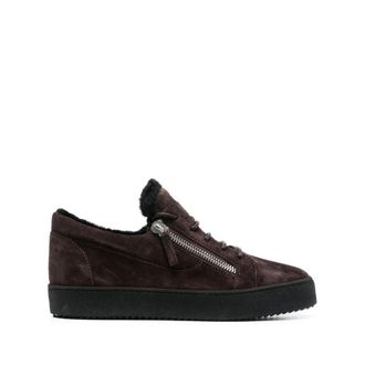 Giuseppe Zanotti Elegante Braune Geschlossene Flache Sneakers - - Shoes - Herren - Braun - 43 EU