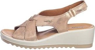 Enval soft imac spa Femme D.Calypso Enval Sandale cale, Sable laminé, 37 EU