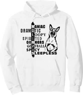 Creativemotions Belgisches Malinois Pers&ouml;nlichkeit Wortpuzzle Pullover Hoodie