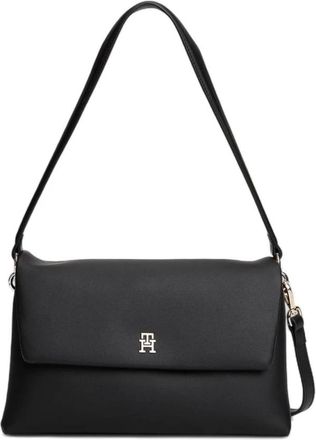 Tommy Hilfiger Femme, Sacs, Noir, Taille: ONE Size Sac à main avec fermeture à bouton et poche intérieure