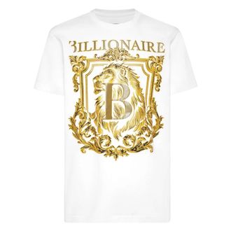 Billionaire Boys Club Homme, Tops, Blanc, Taille: 3XL T-Shirt Col Rond MC Lion B Frame