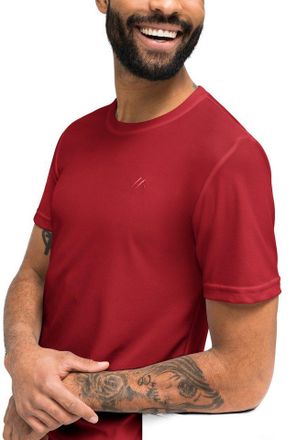 Maier Sports T-Shirt Walter Herren Kurzarmshirt, leichtes Sommer Funktionsshirt, Rundhals, Reg Fit
