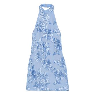 Rotate Halterneck Floral Mini Dress