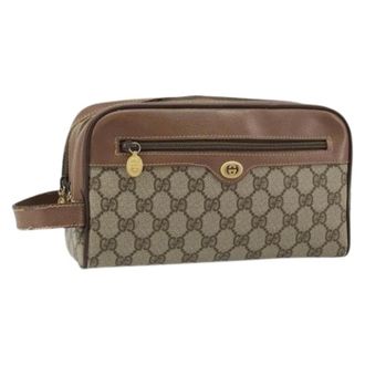 Gucci Pochette Vintage en Plastique dOccasion - Femme - Pre-owned - Beige - Taille: ONE Size