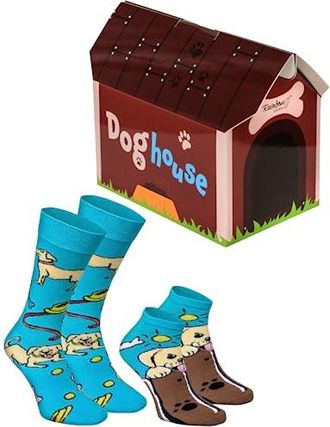 Rainbow Socks Femme Homme Chien Dog Chaussettes colorées - Un Cadeau pour les Adolescents et les Amoureux des Chiens - 2 Paires - Taille 36-40