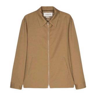 Lanvin Braune Blousonjacke aus Wolle - - Jackets - Herren - Braun - 2XL
