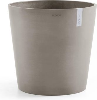 Ecopots Amsterdam 50 + Blumentopf mit Wasserreservoir - L 50 cm x H 44,3 cm - Innen- und Au&szlig;enbereich