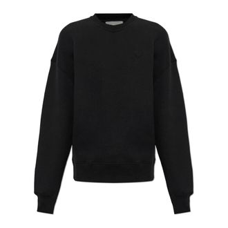 Ami Homme, Sweatshirts et sweats &agrave; capuche, Noir, Taille: M SweaT-shirt en coton avec logo