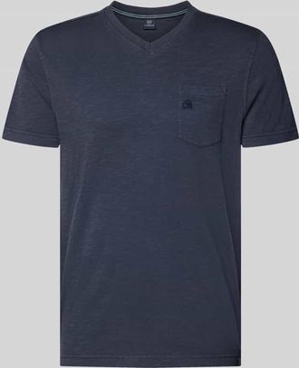 Lerros Regular Fit T-Shirt mit V-Ausschnitt