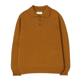 Universal Works Curtis Sweater - Homme - Tops - Brun - Taille: XL