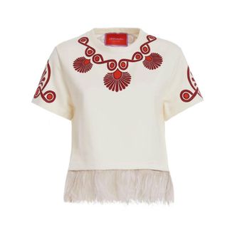 La DoubleJ La Scala Tee - - Tops - Damen - Beige - XL