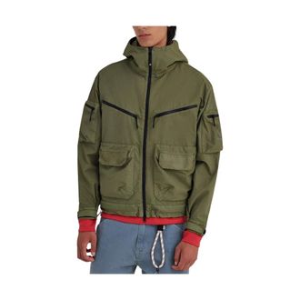 Murphy & Nye Homme, Vestes, Vert, Taille: M Veste l&eacute;g&egrave;re &agrave; capuche