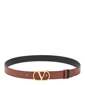 Valentino Kalbslederg&uuml;rtel - - Accessories - Herren - Braun - 100 CM