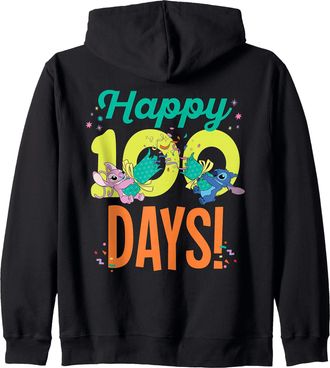 Disney Stitch & Angel Happy 100 Days of School 100th Day Kapuzenjacke