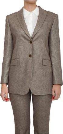 Twinset Femme, Vestes, Brun, Taille: 44 FR Blazer Marrone
