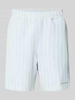 Pegador Straight Fit Shorts mit Strukturmuster Modell Forno