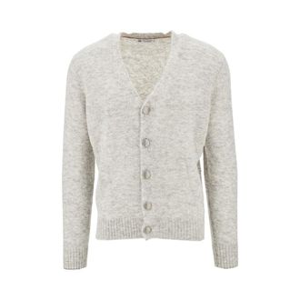 Brunello Cucinelli Alpaca and cashmere blend cardigan Man 48