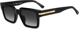 Dsquared2 unisex, Accessoires, Noir, Taille: 52 MM Squared Lunettes de soleil