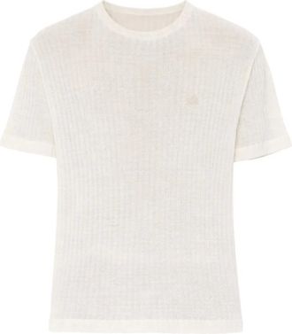 RANRA Ranra, Homme, Tops, Beige, Taille: XL Caldera RIB Linen SS T-Shirt