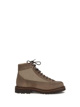 Brunello Cucinelli Mens Ankle Boots Calf Leather Koala-Mushroom Koala/mushroom