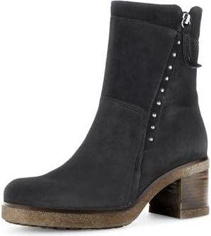Gabor Bottines à plateforme pour femme, largeur supplémentaire modérée (G), Noir 47, 42 EU