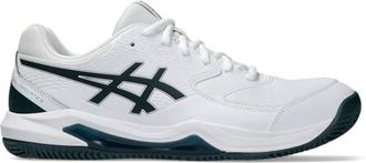 Asics Homme Gel-Dedicate 8 Clay Sneaker, White/Saxon Green, 44 EU