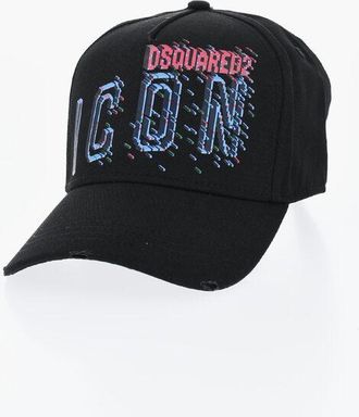 Dsquared2 ICON Cotton Twill Cap with Printed Logo size Unica