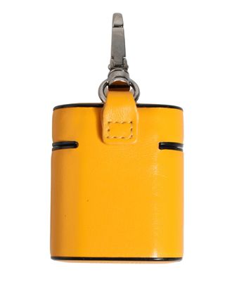 Dolce & Gabbana Calf Leather Logo AirPods Case - Yellow