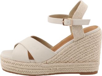 Tom Tailor Tom Tailor Damen 5390900012 Keilsandale, Offwhite, 38 EU