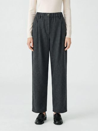 Brunello Cucinelli Hoch taillierte Hose mit geradem Bein von aus Wollmischung mit G&uuml;rtelschlaufen