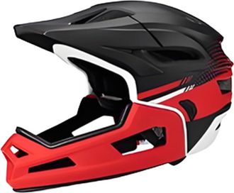 Generico Mountainbike-Helm mit abnehmbarem Kinnschutz, verstellbare Schutzausrüstung mit Stoßdämpfung für Radfahrer, Anfänger und Beruf