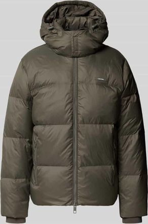 Calvin Klein Regular Fit Daunenjacke mit abnehmbarer Kapuze