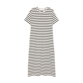 Jil Sander Femme, Robes, Multicolore, Taille: 36 FR Striped Short Sleeve Dress