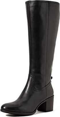 Geox Femme D New Asheel D Bottes, Black, 37.5 EU