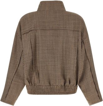 Brunello Cucinelli Prince of Wales Virgin Wool Jacket - Brown