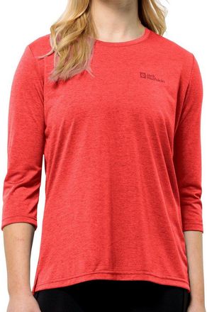 Jack Wolfskin 3/4-Arm-Shirt Crosstrail 3/4 T W mit Markenlogo auf linker Brust