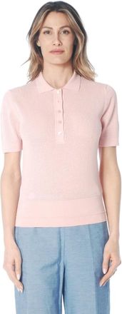 Alpha Studio Femme, Tops, Rose, Taille: 38 FR Polo mezza manica