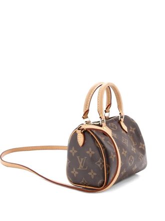 Louis Vuitton Speedy Bandouliere Bag Monogram Canvas Nano crossbody bag - Marron