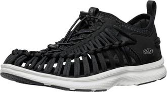 Keen Mens Uneek O3 Breathable Two Cord Custom Comfort Fit Sneaker Style Sandals, Black/Star White, 11.5
