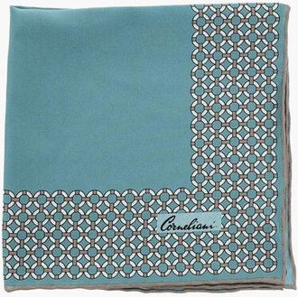 Corneliani Patterned Silk Pocket Square size Unica