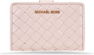 Michael Kors Femme, Accessoires, Rose, Taille: ONE Size Woven Leather Wallet