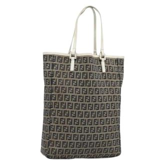 Fendi Pre-owned Vintage Zucchino Canvas Tote Bag - - Pre-owned - Damen - Blau - ONE SIZE