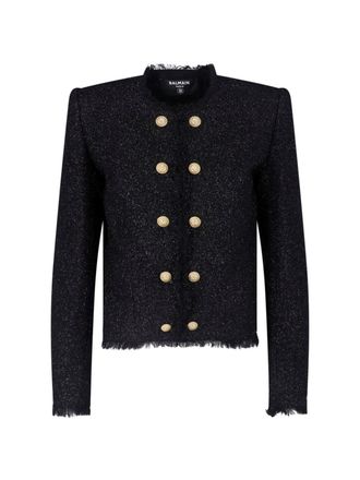 Balmain Virgin Wool Button Jacket