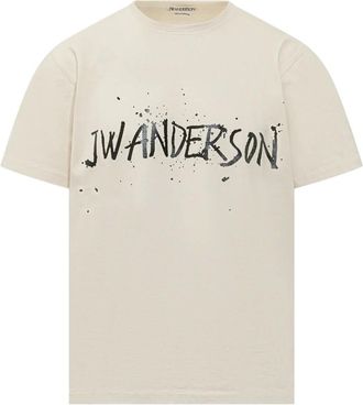 J.W.Anderson Homme, Tops, Beige, Taille: L T-shirt Circulaire