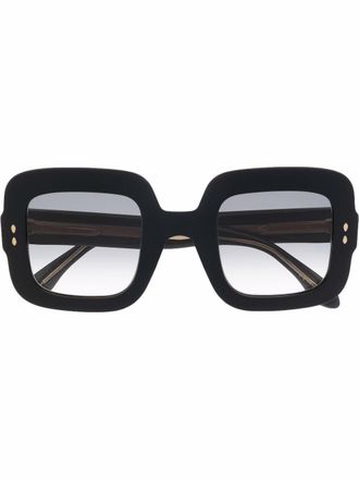 Isabel Marant lunettes de soleil teintées à monture carrée - Noir