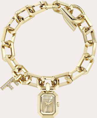 Ferragamo Damen Ferragamo Charm Uhr Gelbgold